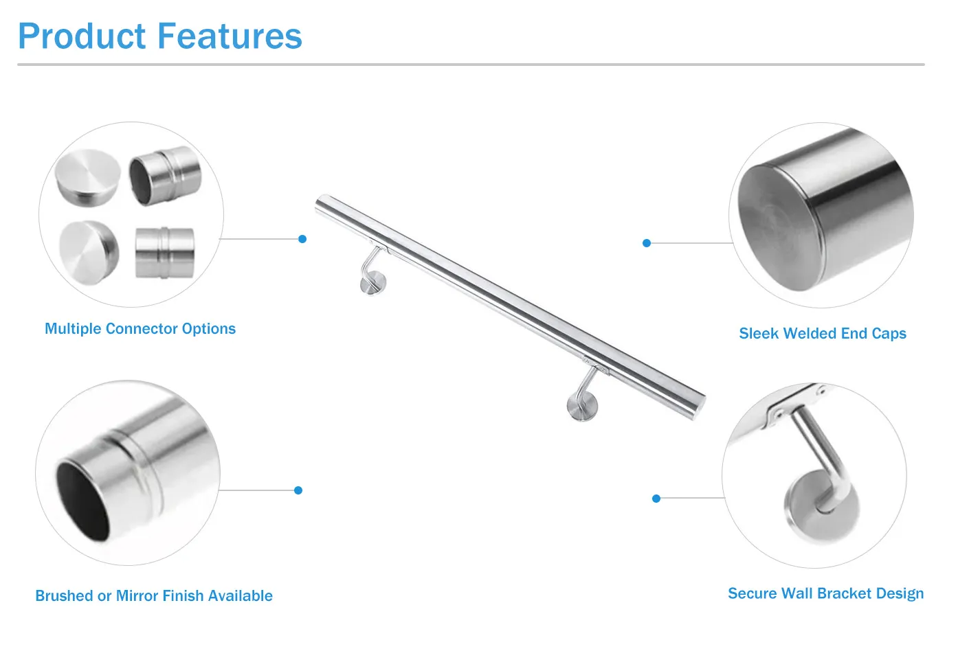 Stainless Steel Tube Handrail Manufacturer | Custom Handrail Solutions